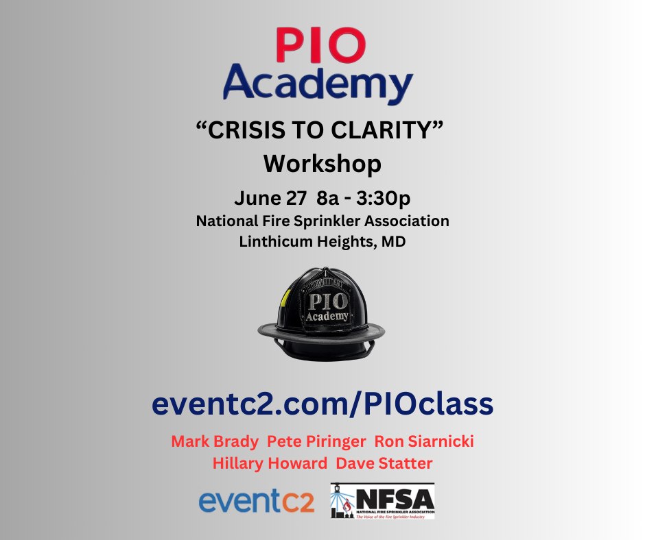 PIO Academy - Education for PIOs in Fire/EMS/Emergency Mgt.